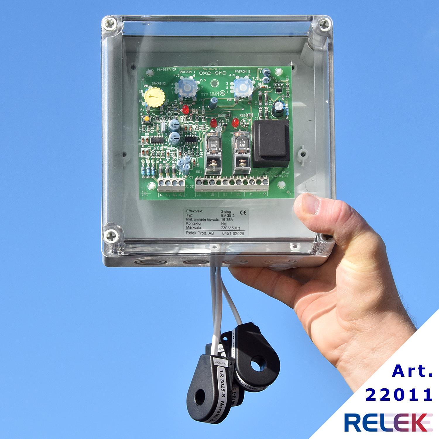 Effektvakt EV35-2, 16-35A 2-stegs, utan kontaktorer