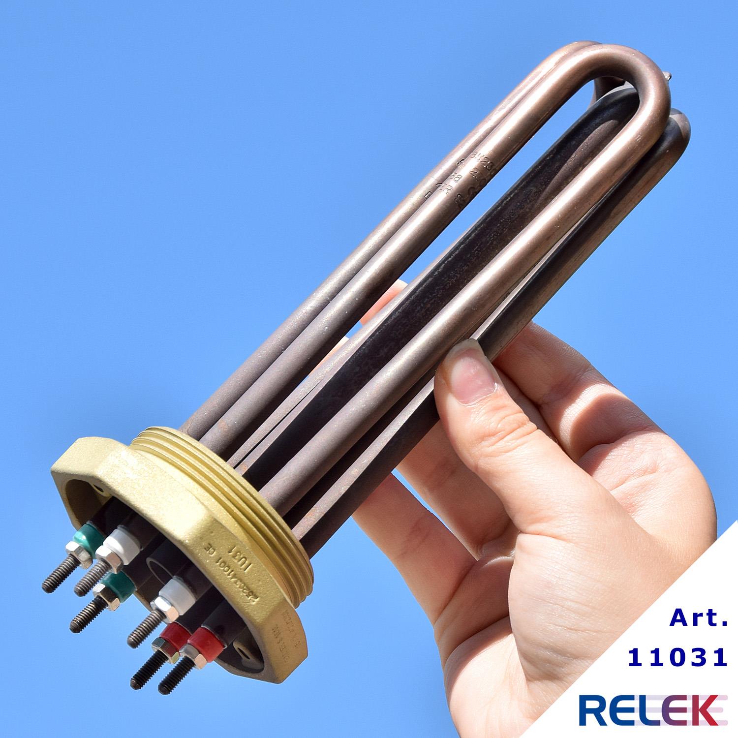 Elpatronelement 1500W R50 IL=180mm IU31-cu EPE-1,5cu koppar