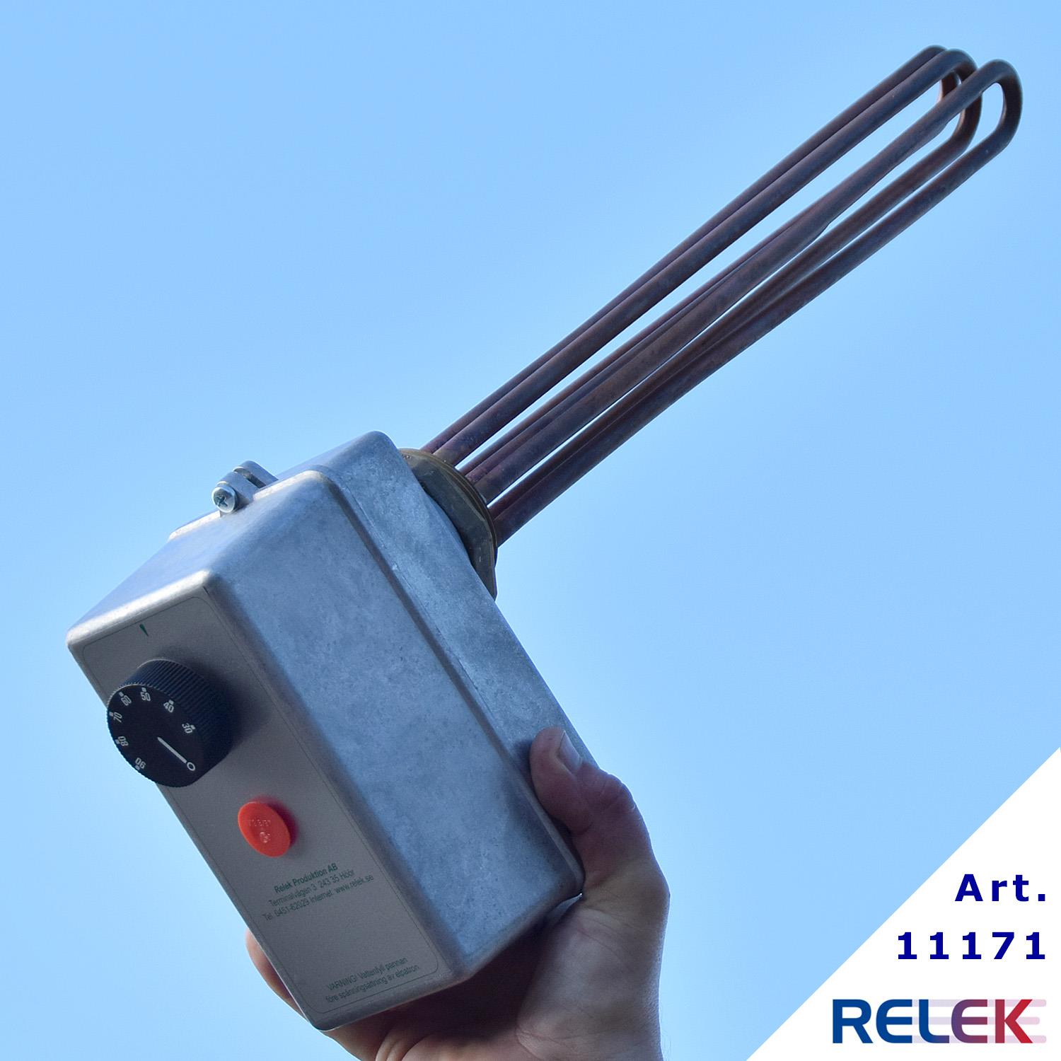 Elpatron 4500W 30-90°C 2-stegs EP2-4,5cu koppar