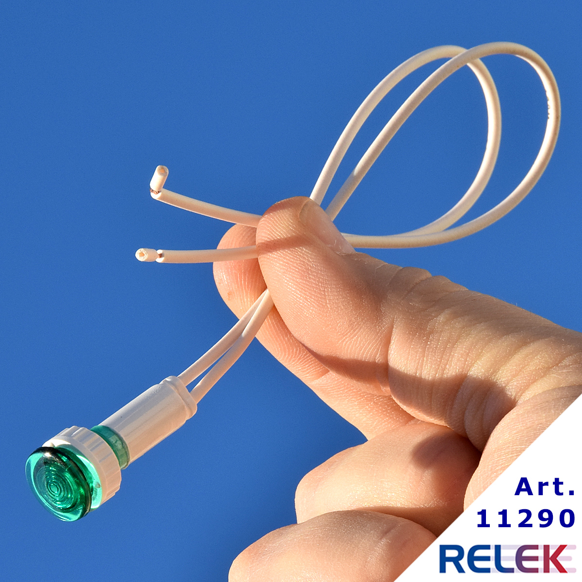 Signallampa för Elpatroner 400V Grön