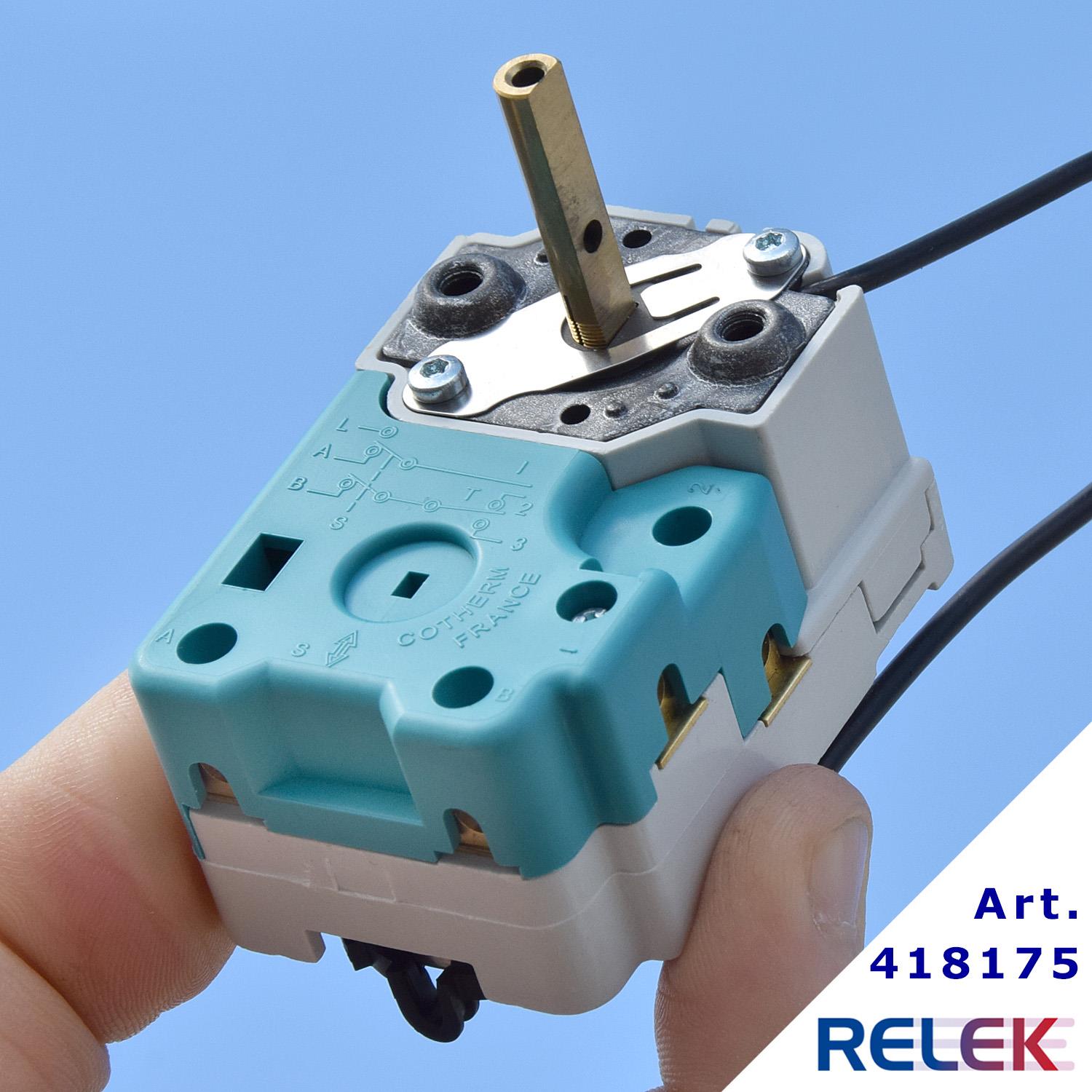 Kombitermostat 30-90°C 2-polig Cotherm 1-stegs med överh.sk